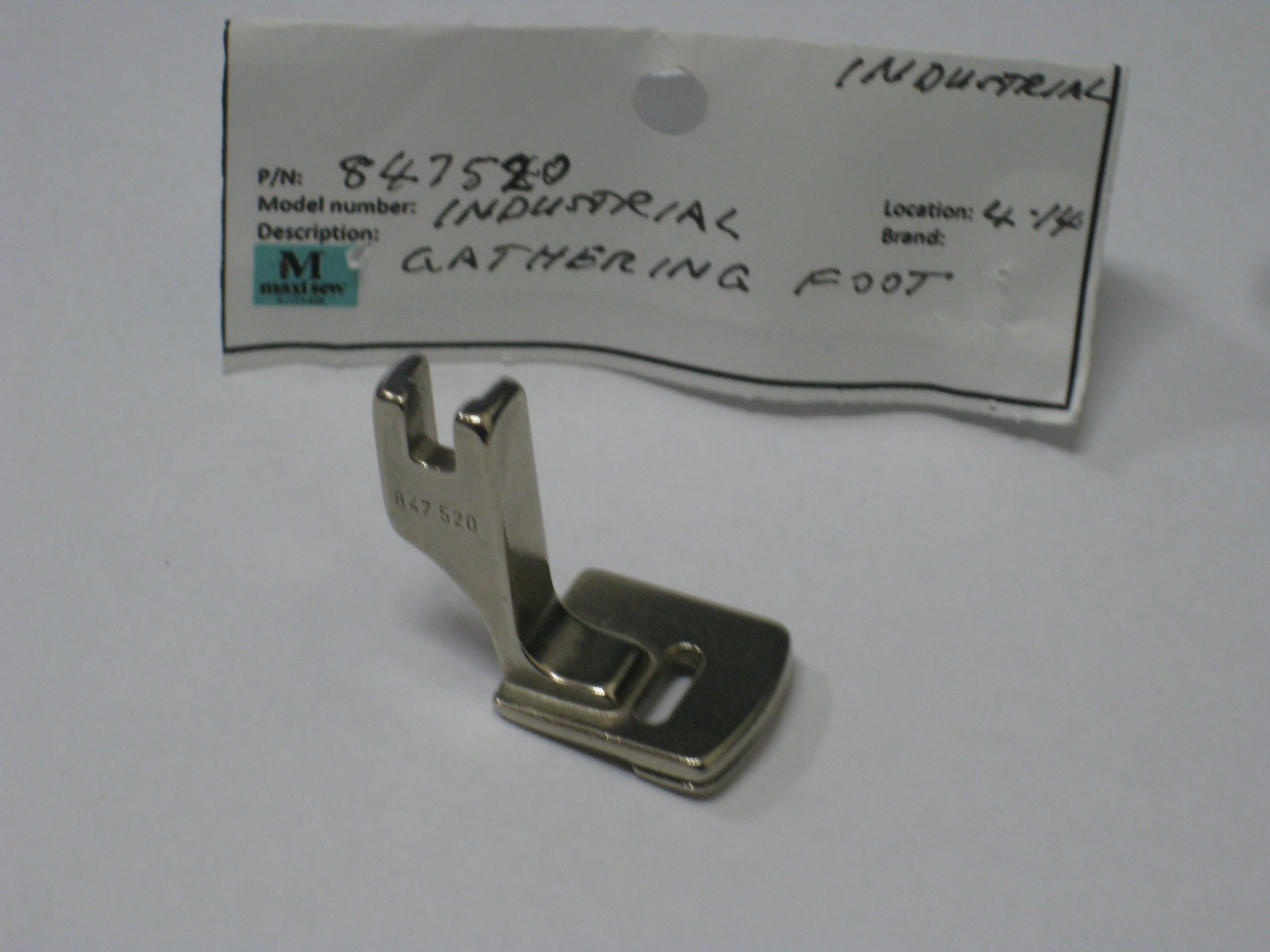 847520 industrial gathering foot. For industrial sewing machine ...
