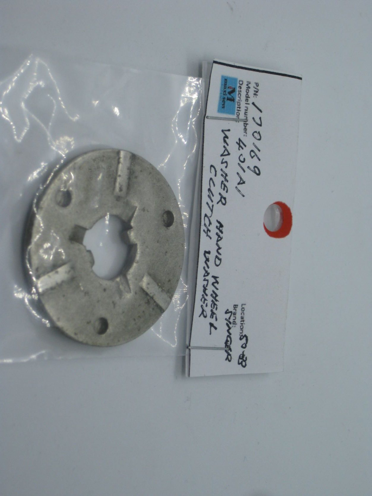 170169 washer hand wheel clutch washer. Singer 401A1 sewing machine ...