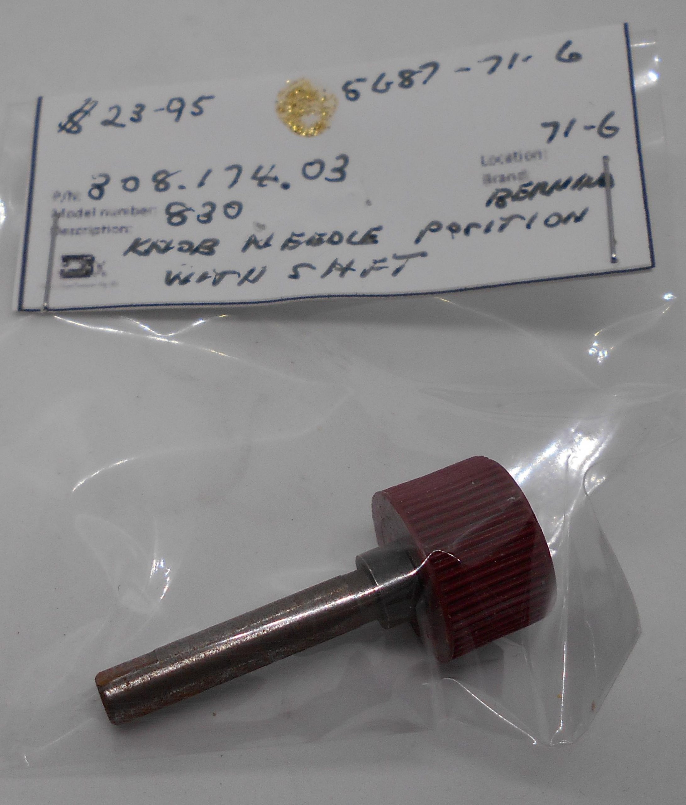 308.174.03 Knob needle position with shaft. Bernina 830 sewing machine ...