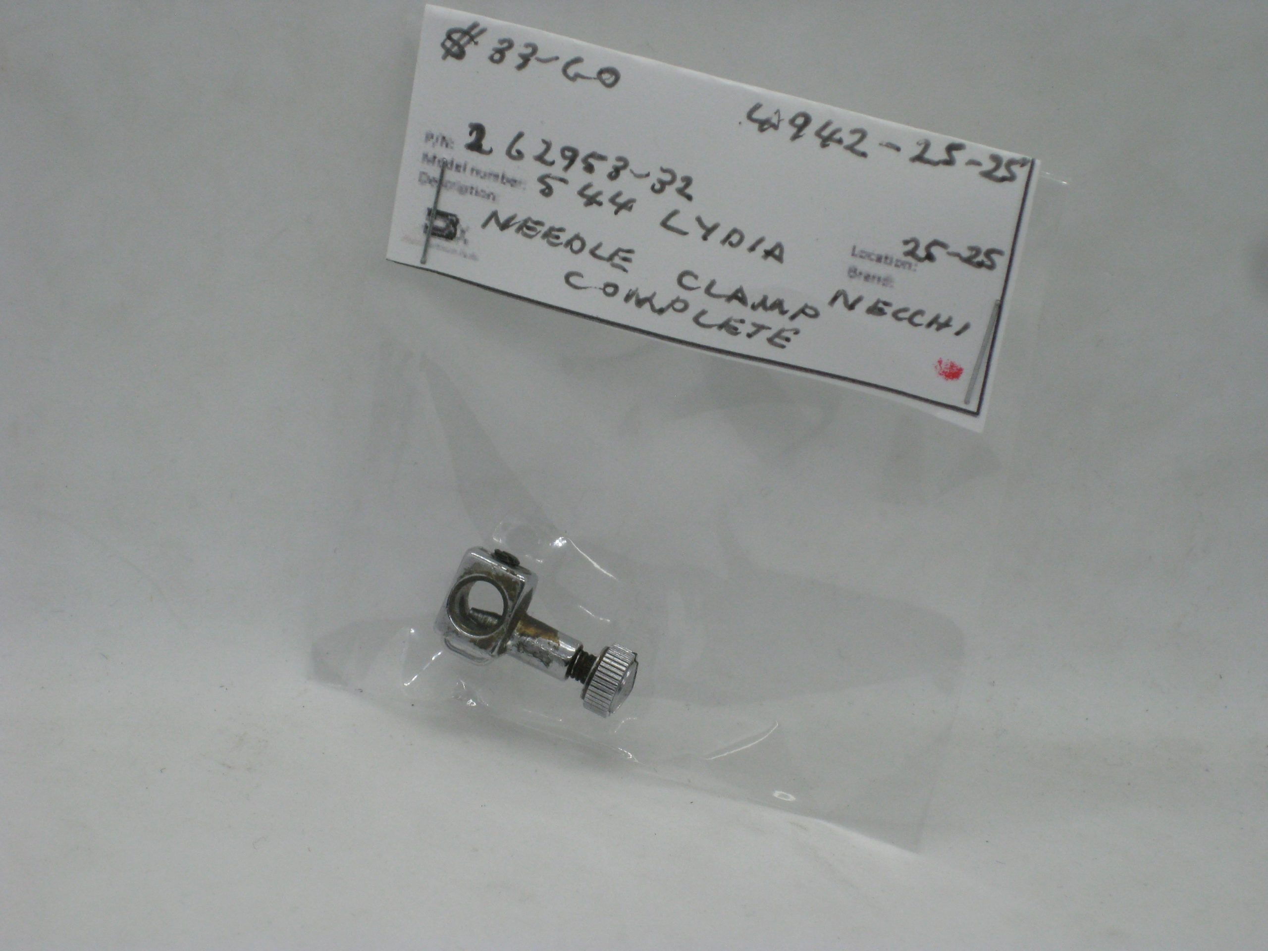 262953-32 needle clamp complete. Necchi 544 sewer. – Maxisew Data EZI
