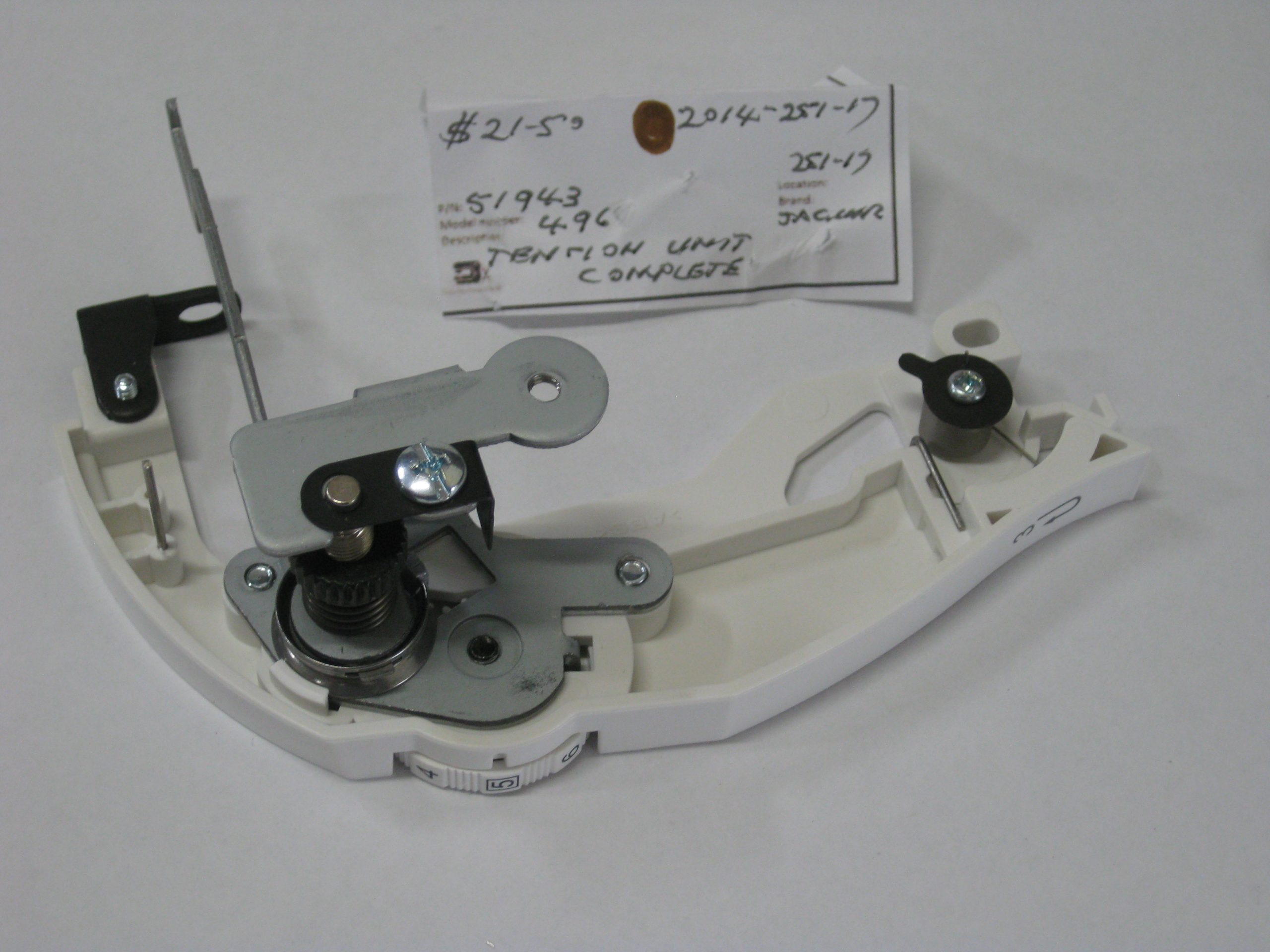 51943 Tension unit complete. Jaguar 496 sewing machine. – Maxisew Data EZI