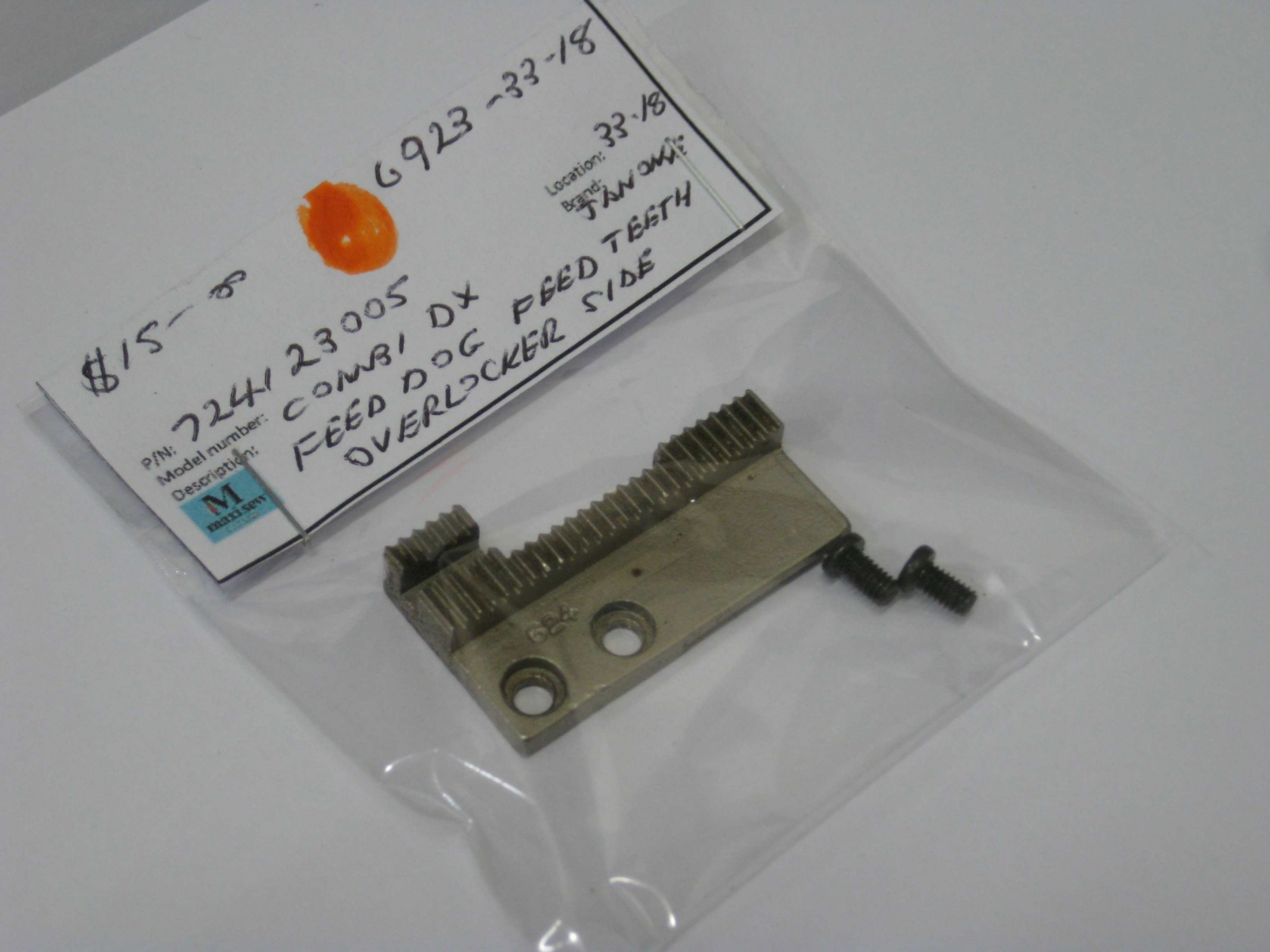 724123005 feed dog feed teeth overlocker side. Janome Combi DX sewing ...
