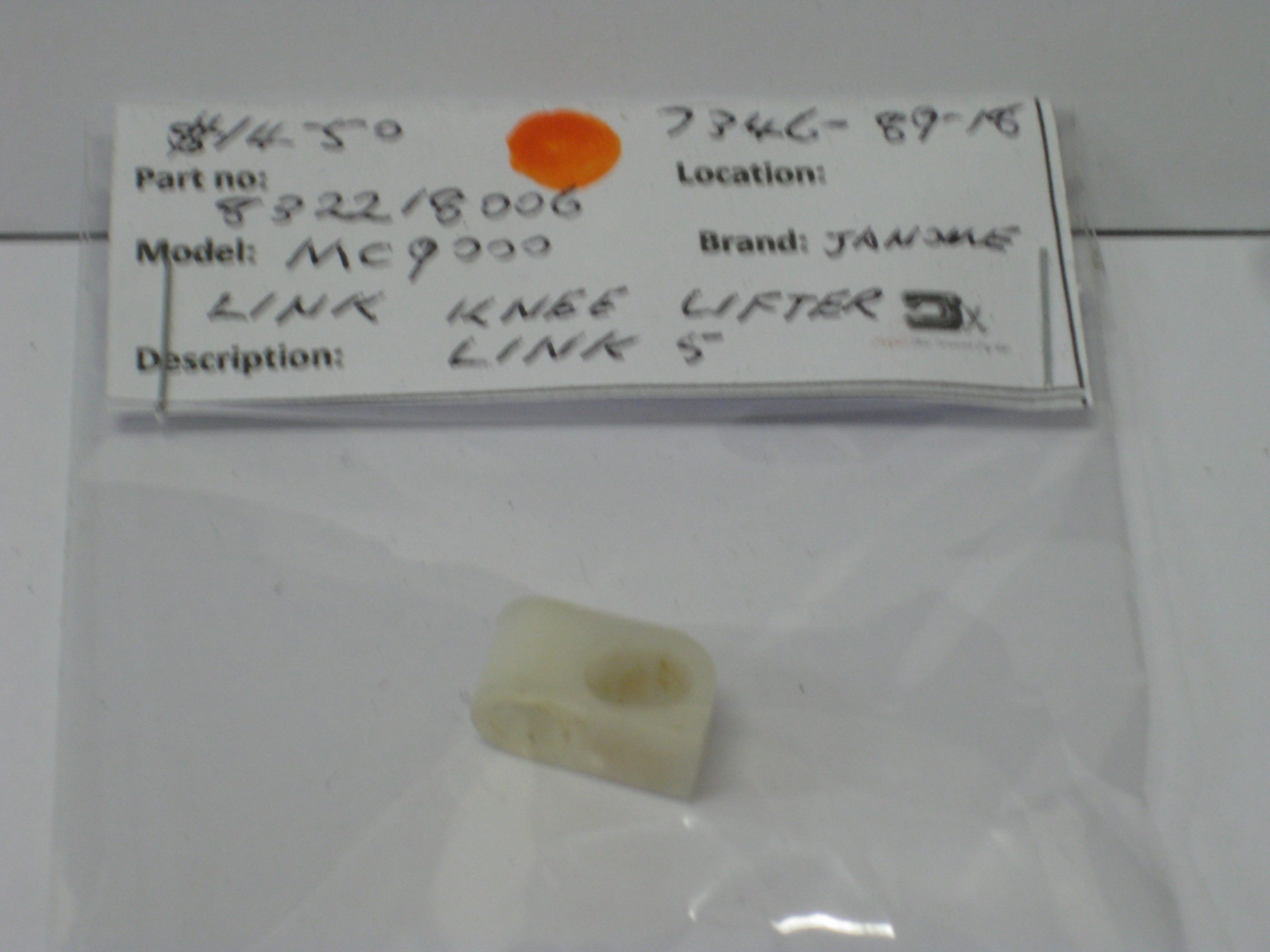 832218006 link knee lifter link 5. Janome MC9000 sewing machine ...