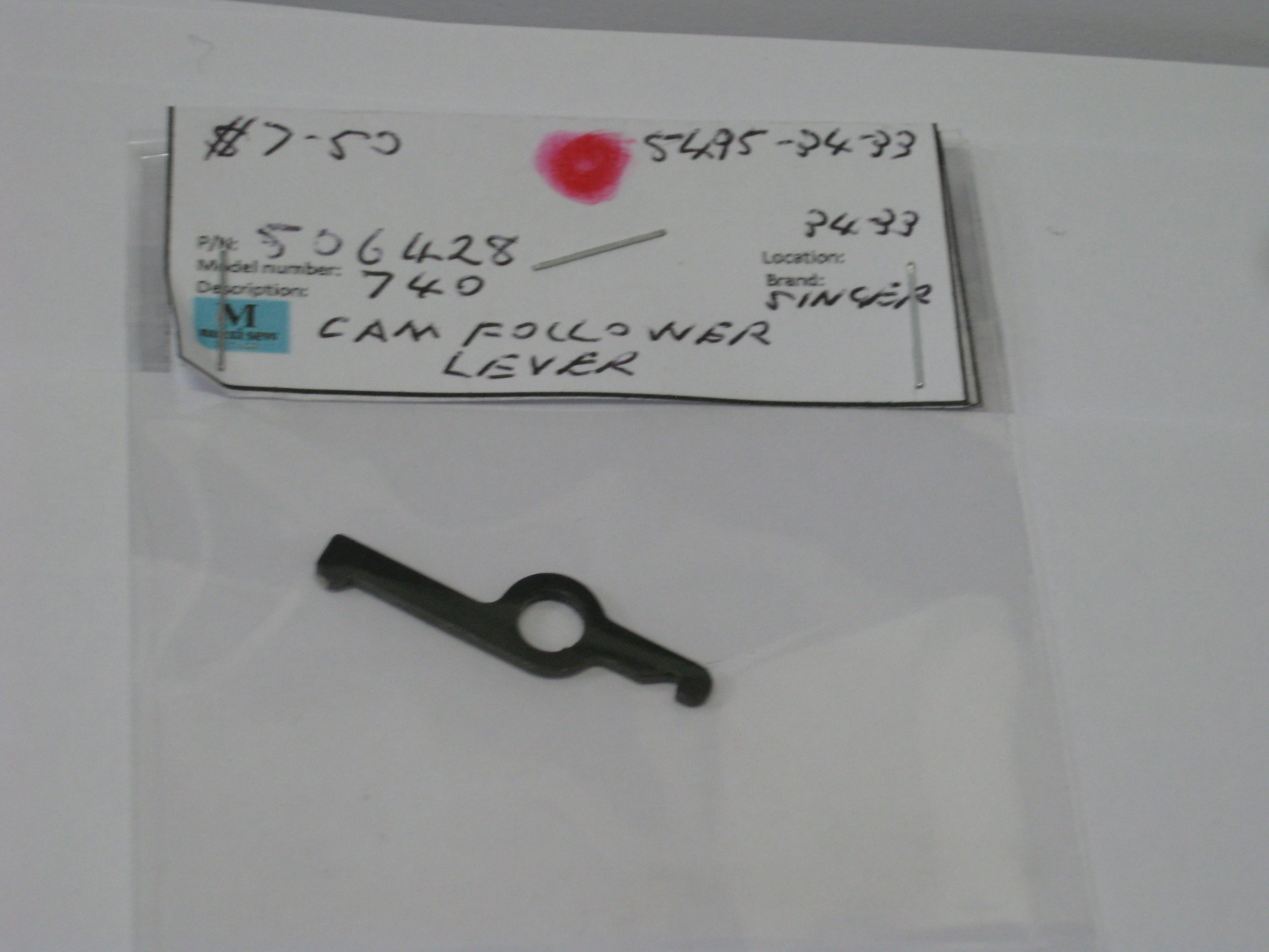 506428 cam follower lever. Singer 740 sewing machine – Maxisew Data EZI