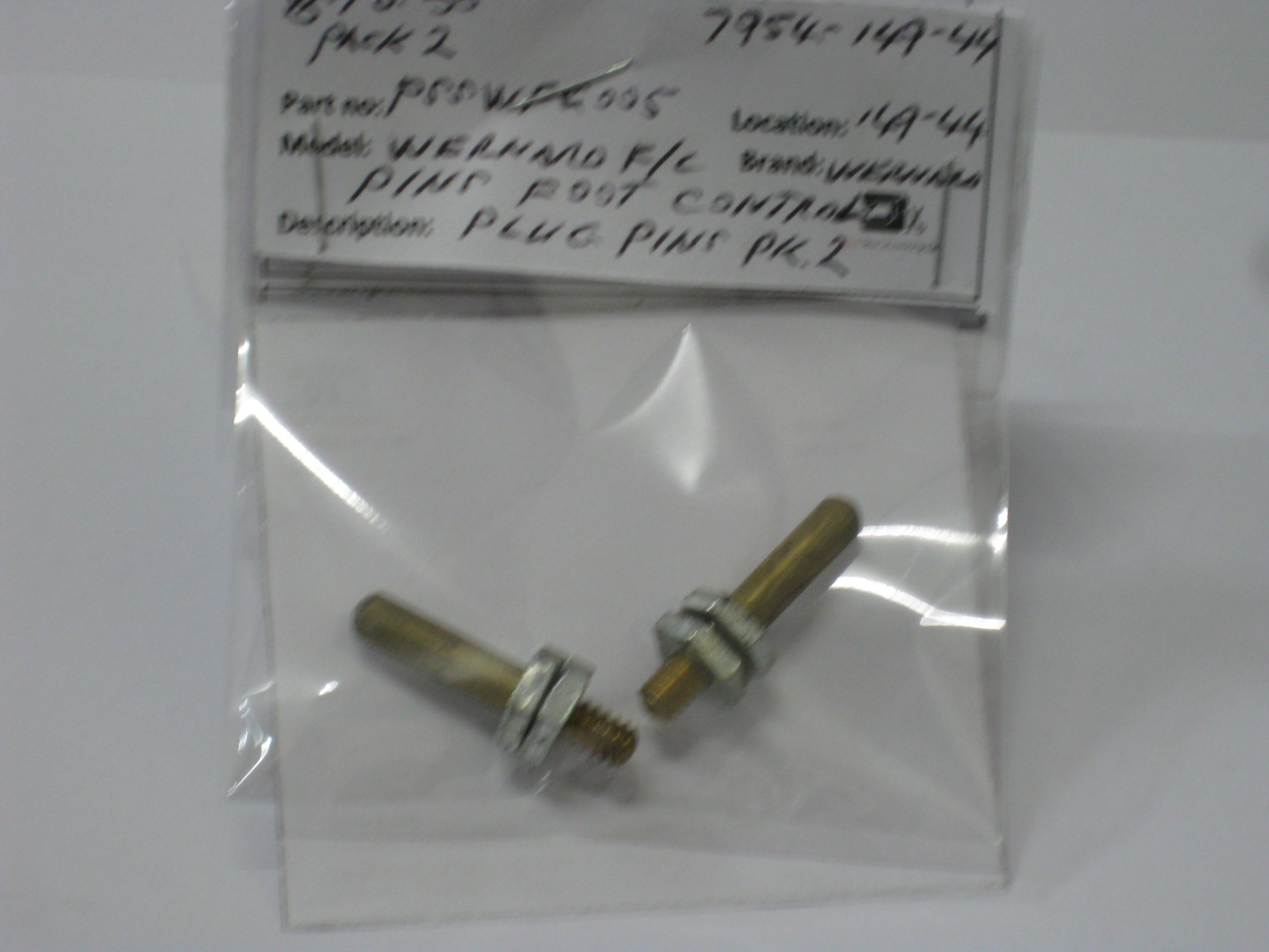 PSSWFC005 Pins foot control, plug pins pk of 2. Wernard foot control ...