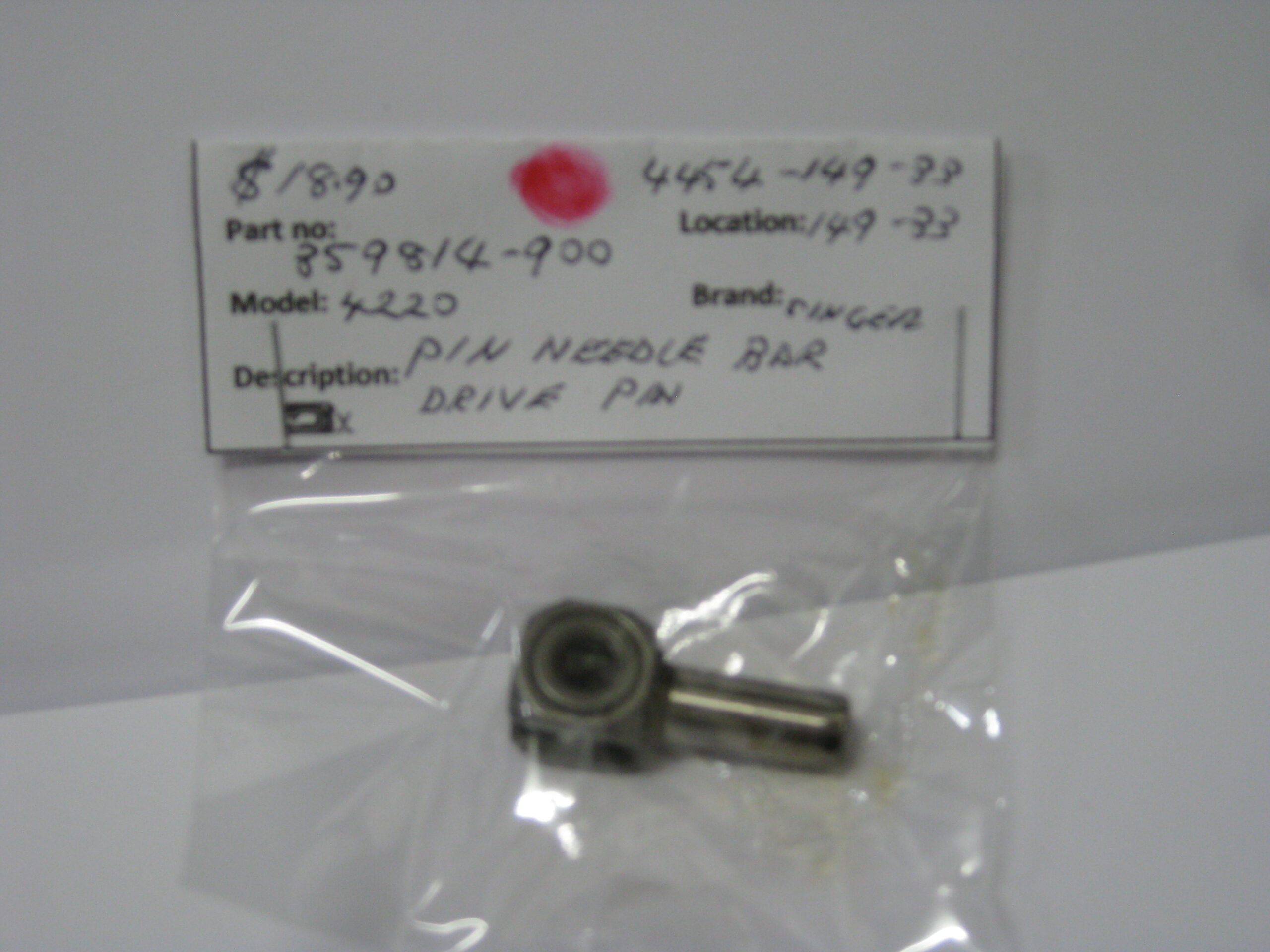 359814-900 needle bar drive pin. Singer 4220 sewing machine. – Maxisew ...