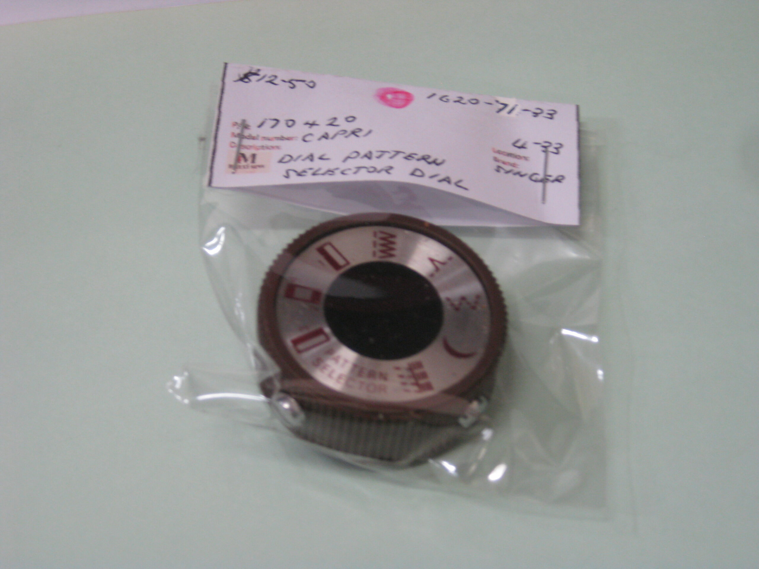 170420 dial pattern selector dial. Singer capri sewing machine ...