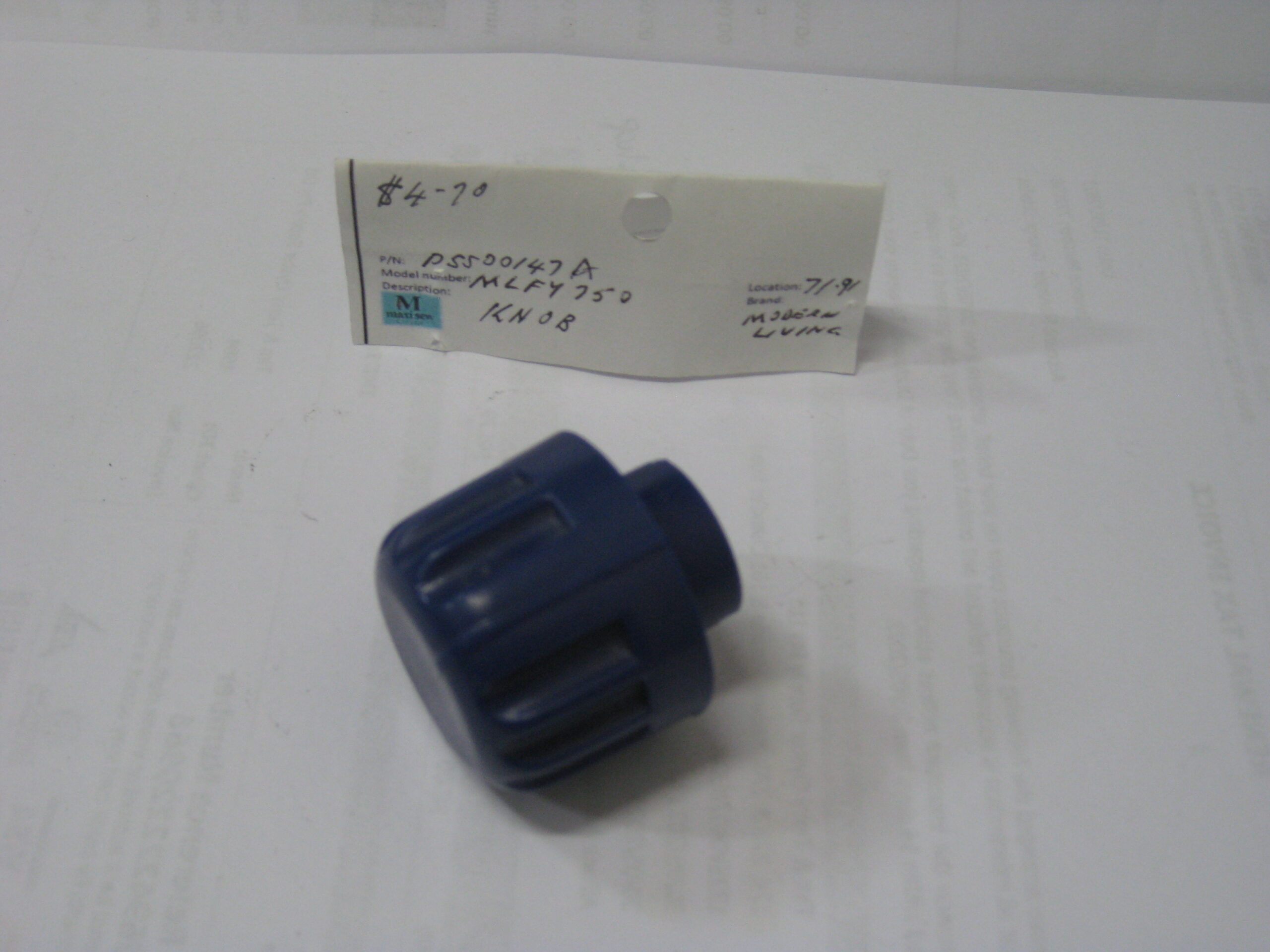 PSS00147A Knob. Modern living MLFY750 sewing machine. – Maxisew Data EZI