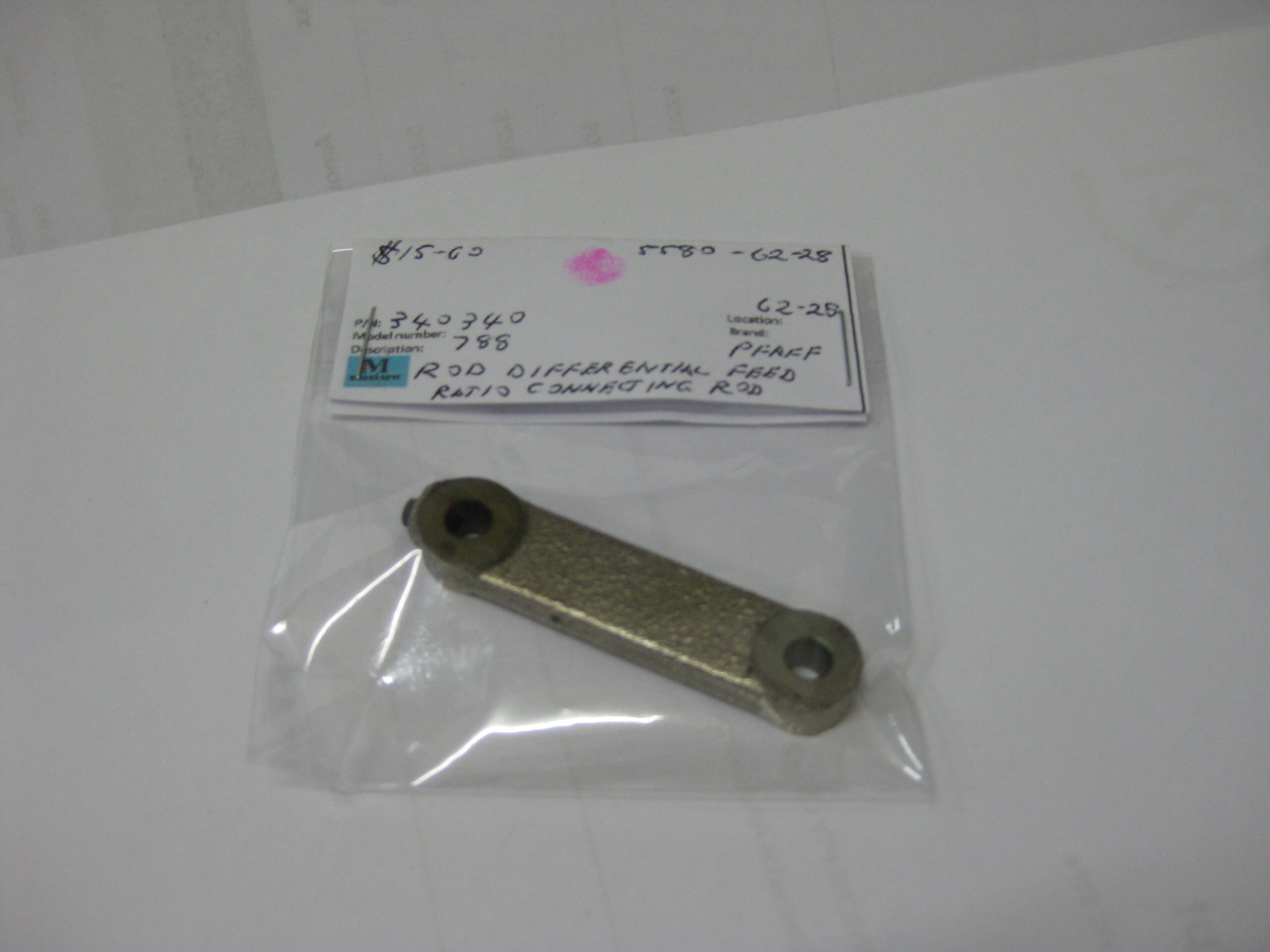 340340 differential feed ratio connecting rod. Pfaff 788 overlocker ...