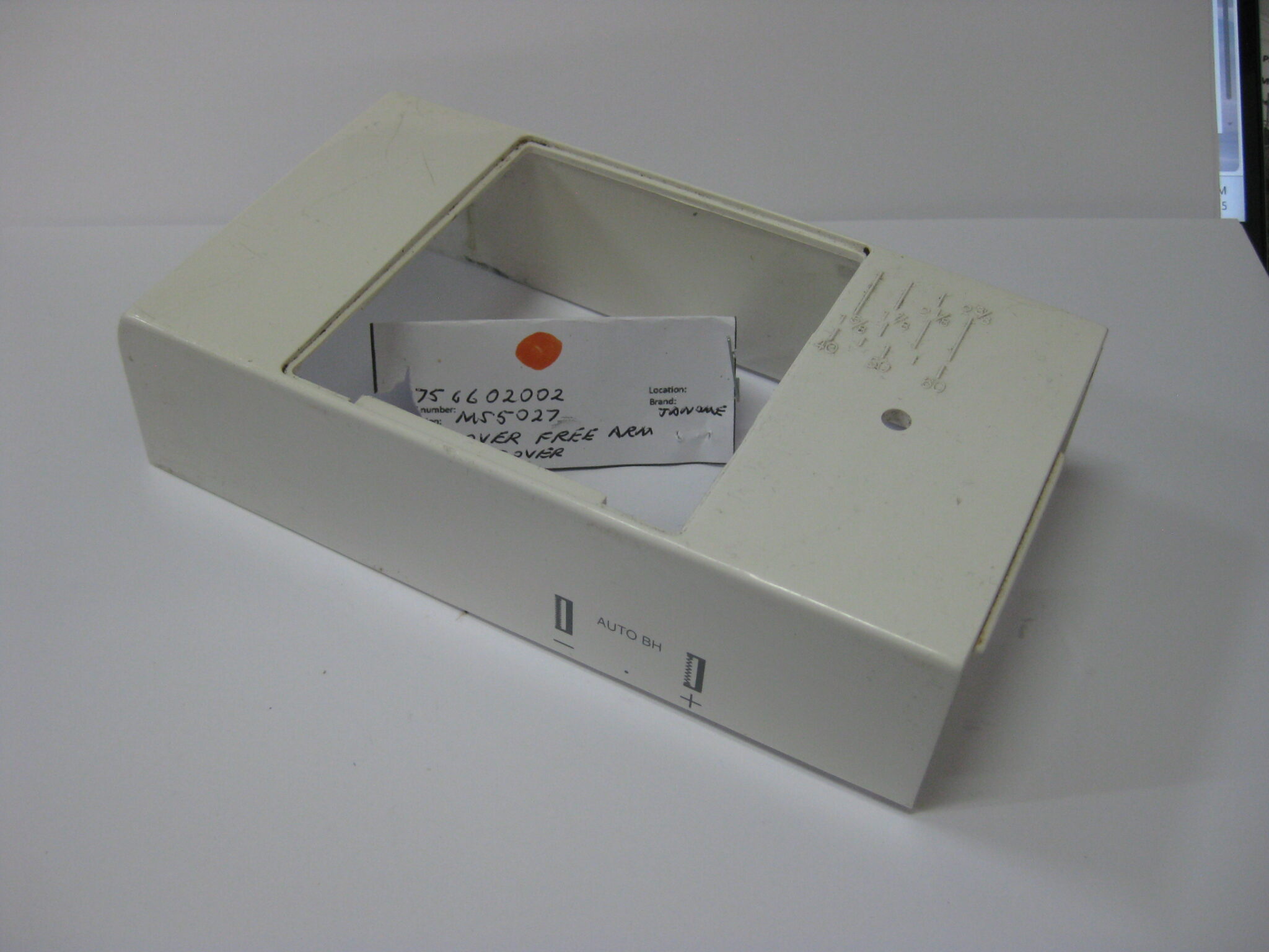 756602002 Free arm cover. Janome MS5027 sewing machine. – Maxisew Data EZI